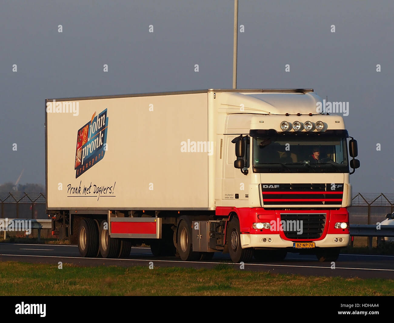The DAF XF, a heavy-duty truck, is seen here in operation with John ...