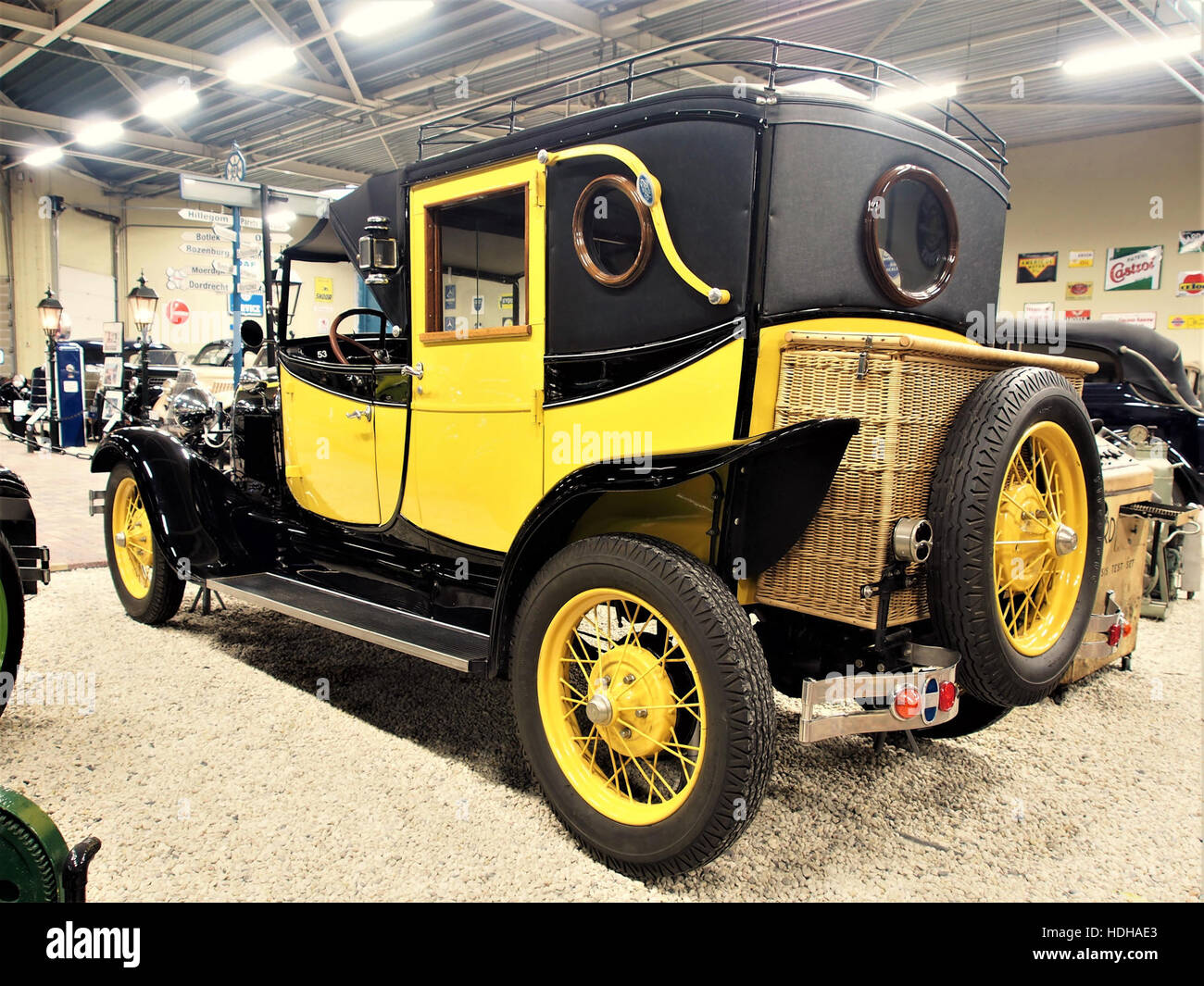 This 1928 Ford A Landaulette is a classic example of early 20th-century ...