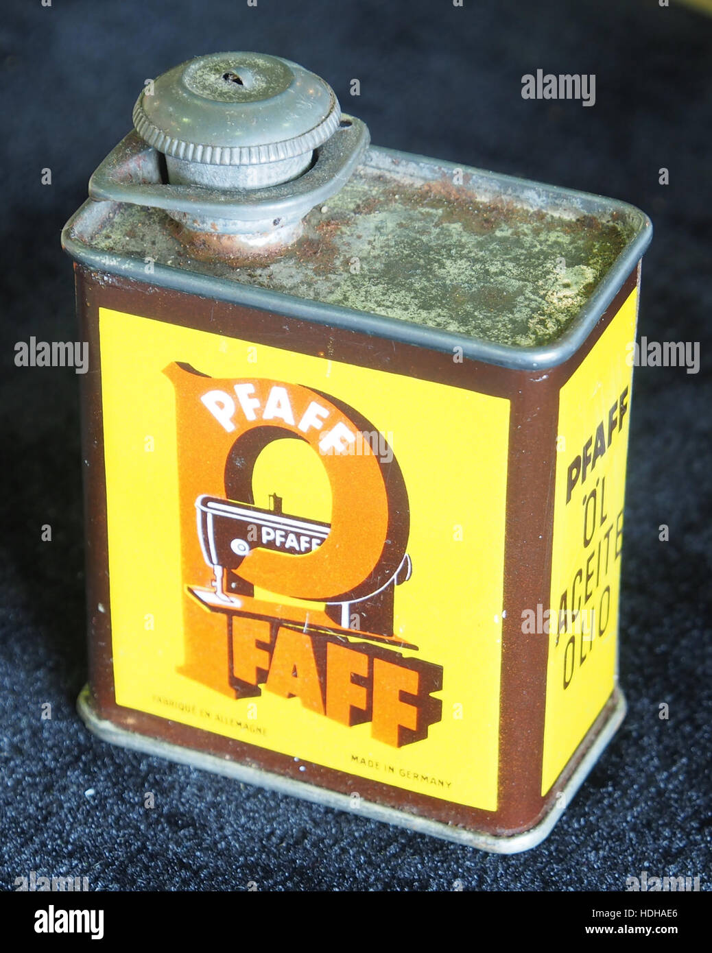 This image shows a Pfaff sewing machine, notable for its robust design ...