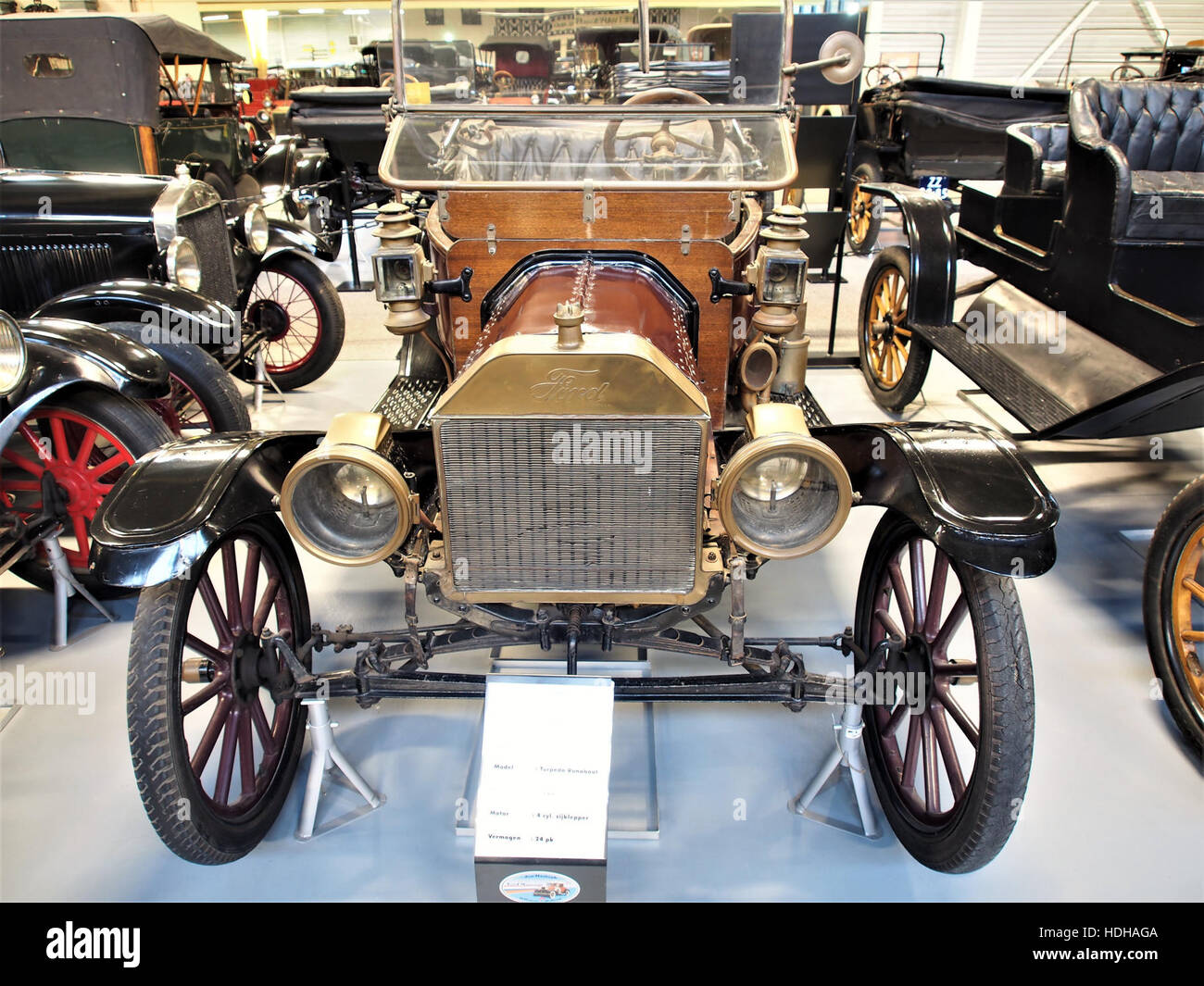The 1912 Ford Torpedo Runabout is a classic early automobile, featuring ...