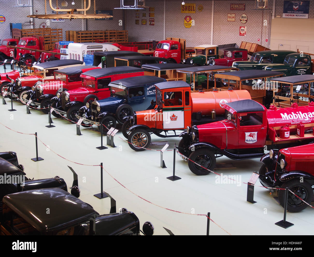 The interior of the Den Hartogh Ford Museum showcases a rich collection ...