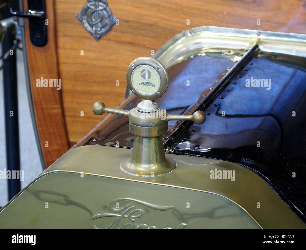 A photograph of a 1908 Ford Model T Landaulette featuring a Boyce ...
