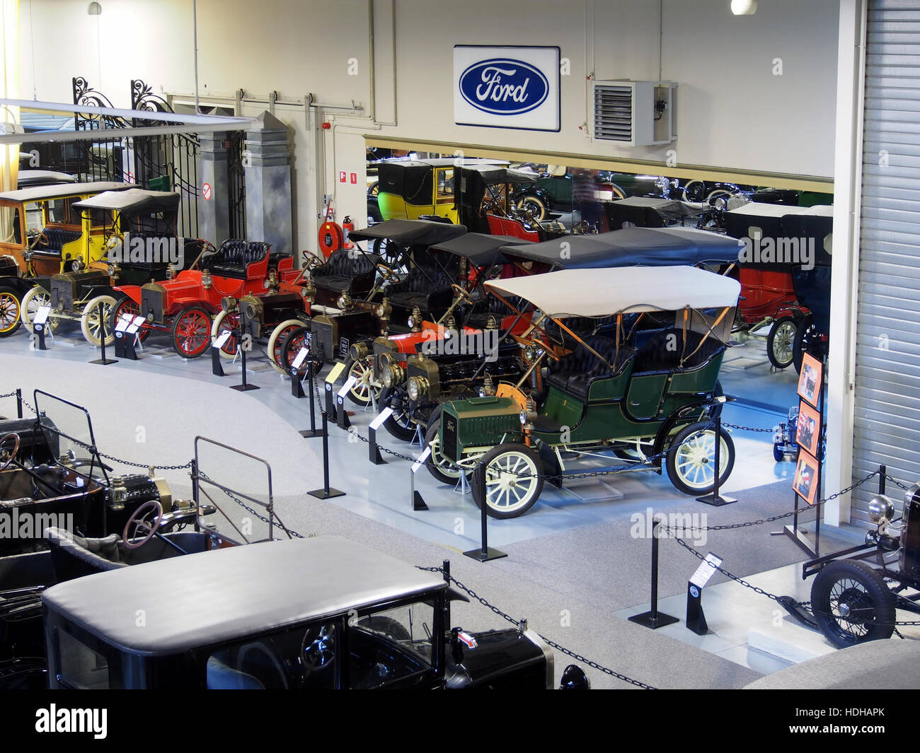 The *Interior of the Den Hartogh Ford Museum* showcases a collection of ...