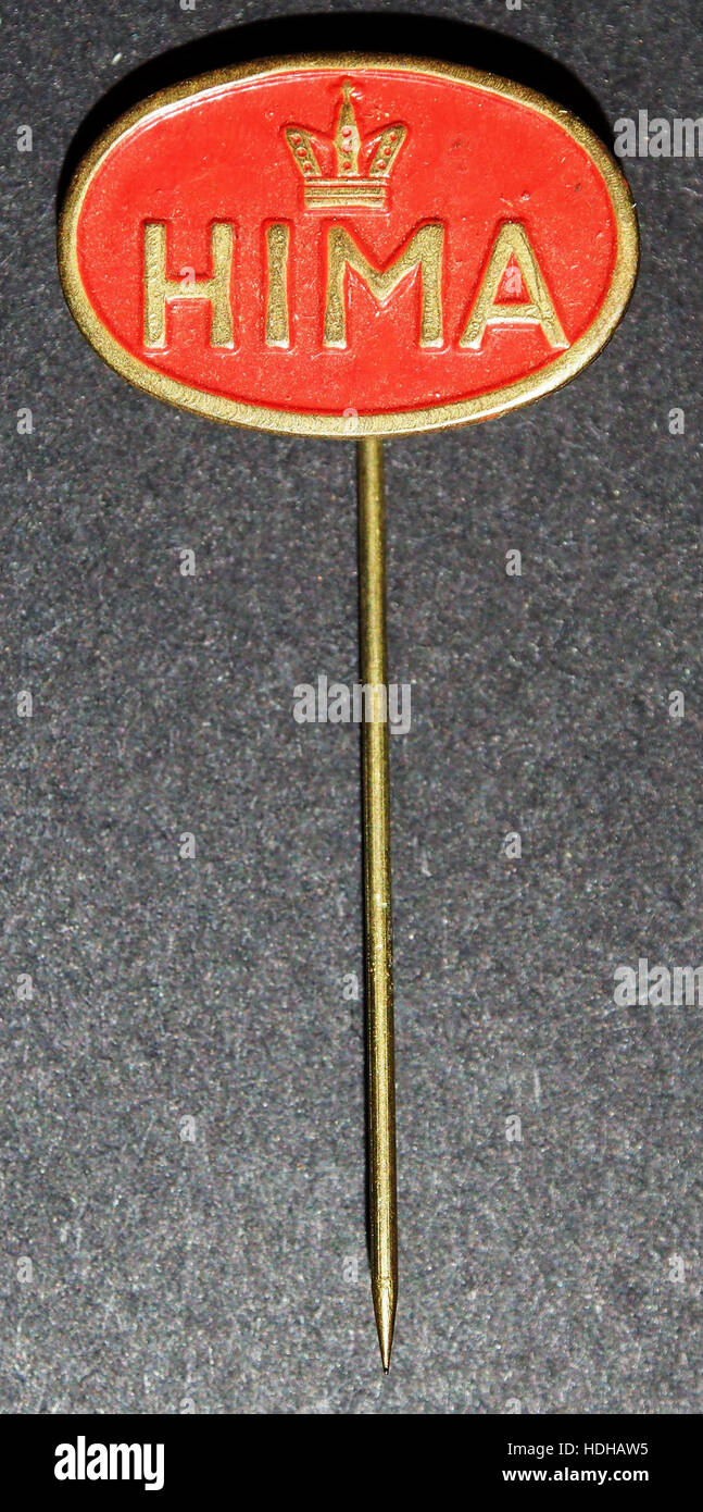 The HIMA speltje (HIMA pin) is a small emblem associated with HIMA, a ...