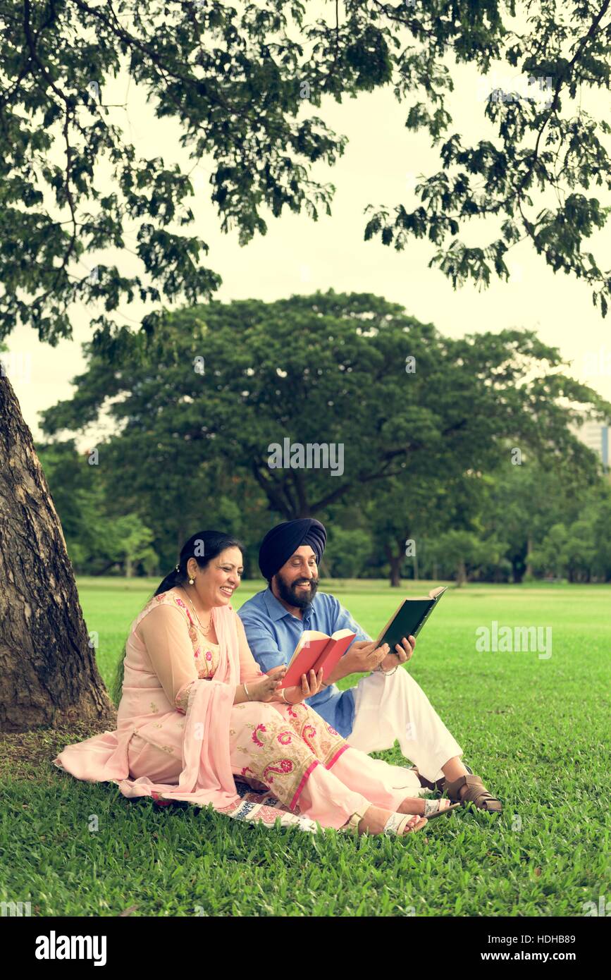 Indian Couple Love Care Concept Stock Photo - Alamy