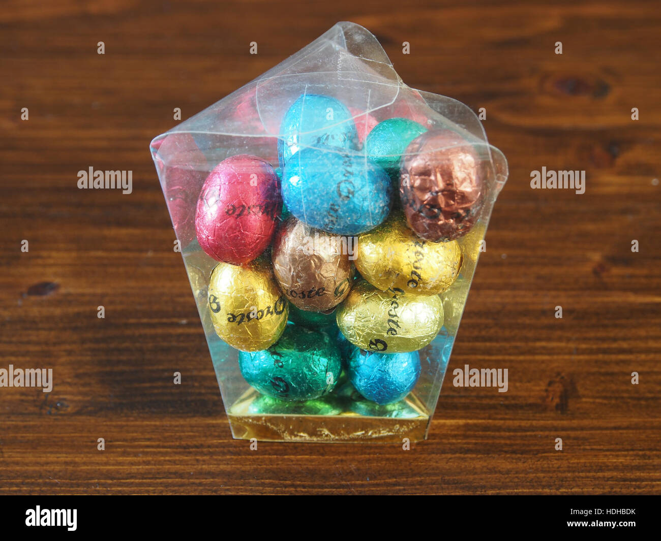 This image features a well-known Easter chocolate product, Droste ...