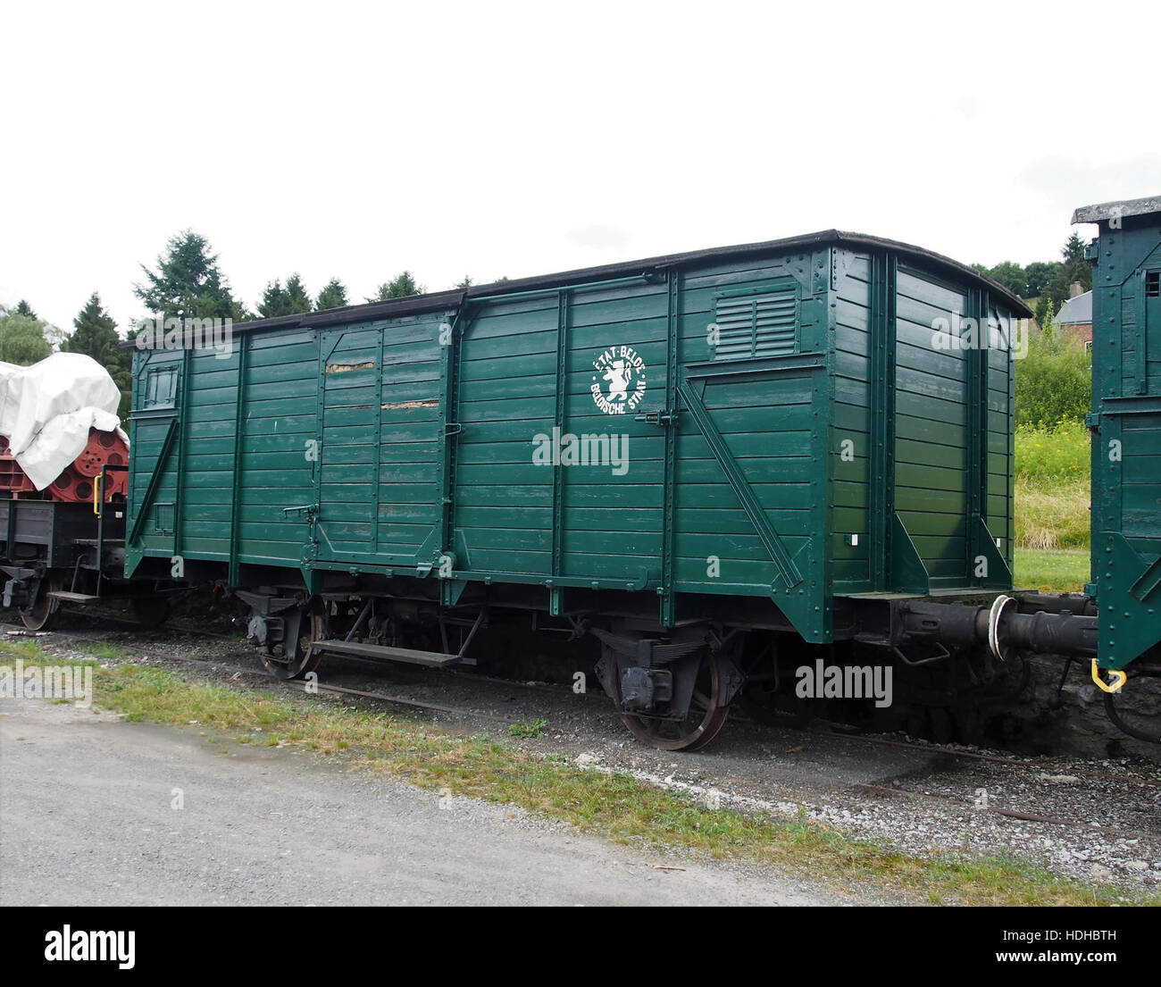 This image shows a historic wagon captured at CFV3V, reflecting the ...