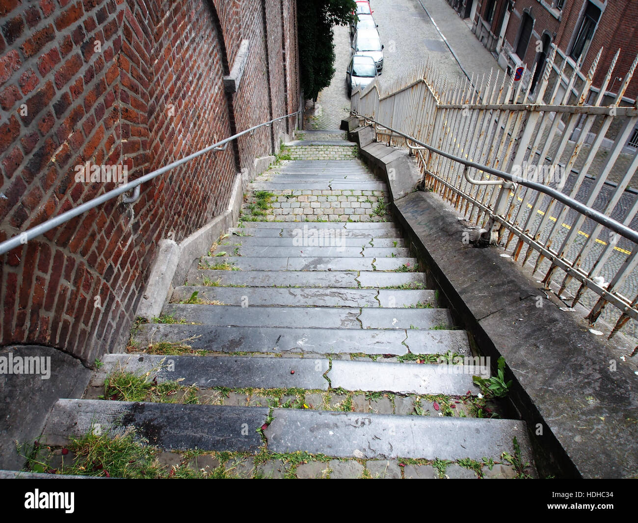 This image of Rue des Anglais captures a street scene in a coastal city ...