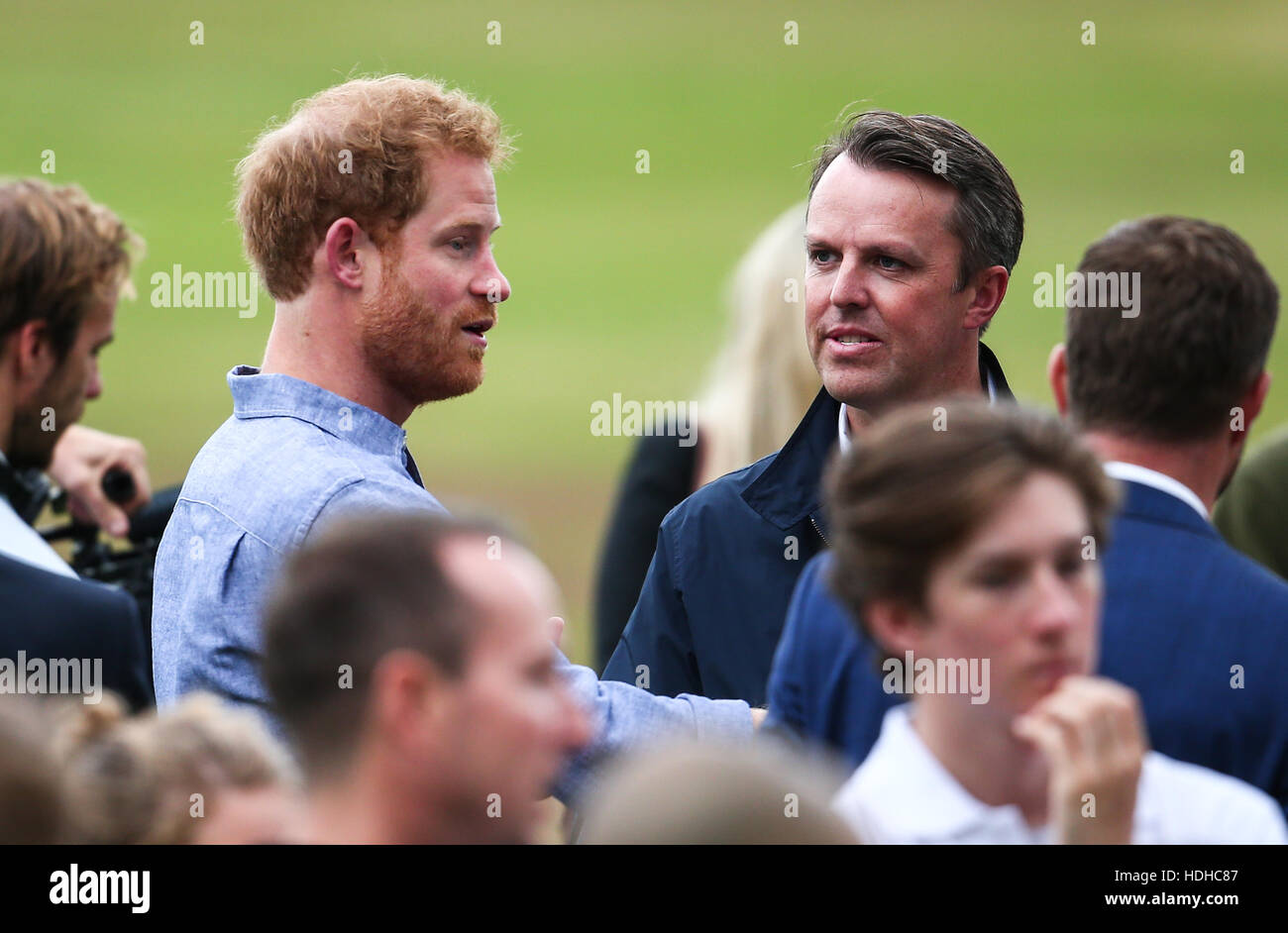 Prince Harry attends a cricket coaching session at Lord's Cricket ...
