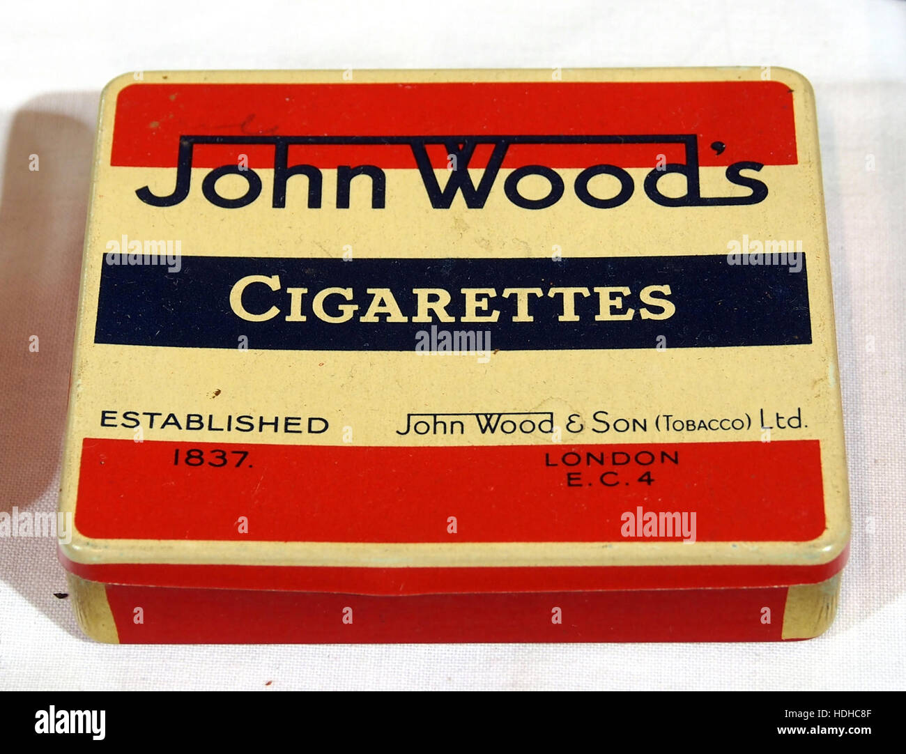 John Wood's cigarettes tin Stock Photo - Alamy
