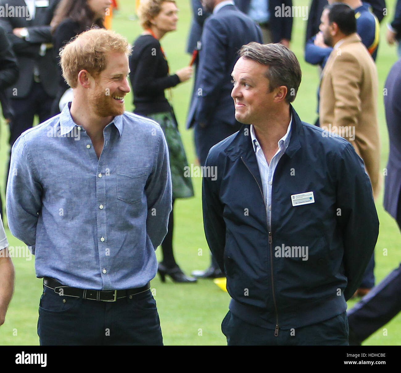 Prince Harry attends a cricket coaching session at Lord's Cricket ...