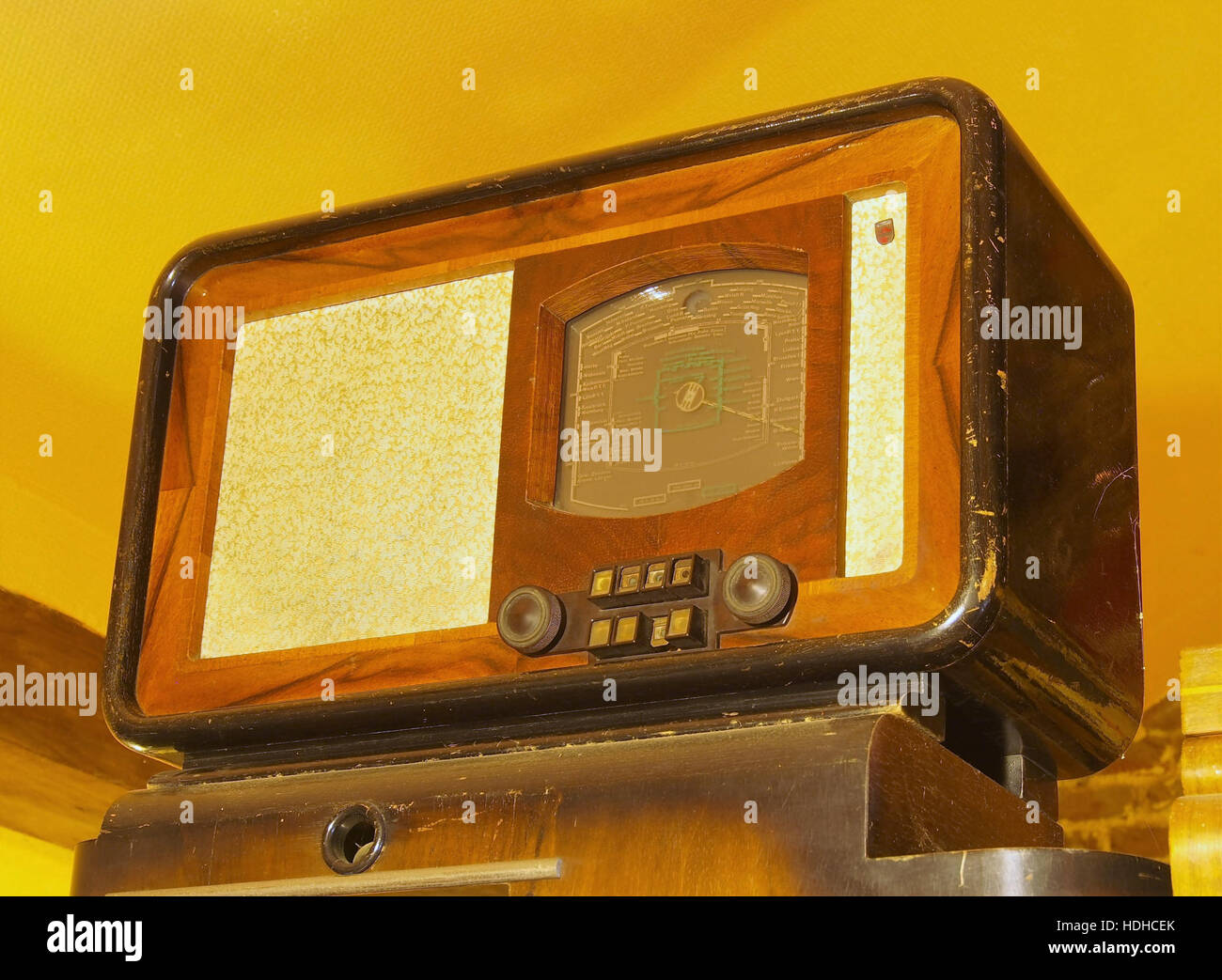The Philips radio receiver on display at the Museum Winter 1944 in ...