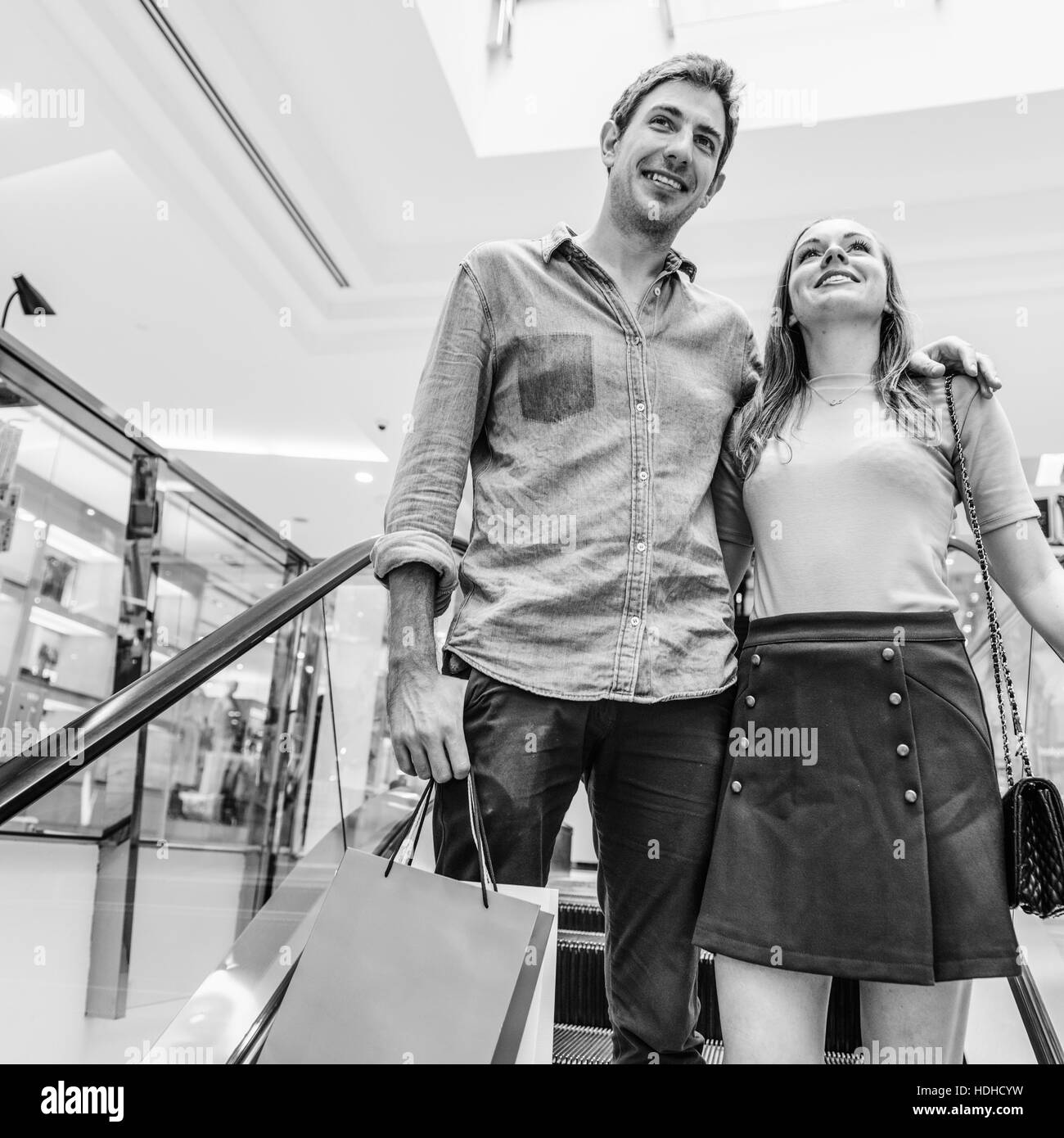 Couple Together Shopping Customer Concept Stock Photo - Alamy
