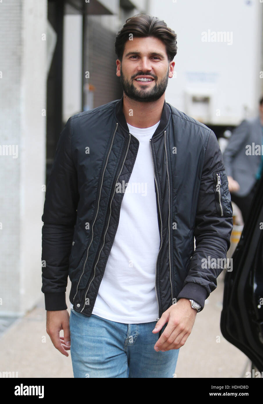 Jake Hall outside ITV Studios today Featuring: Jake Hall Where: London ...