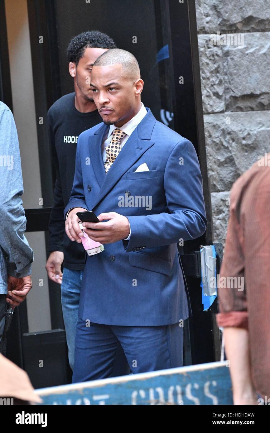 TI on the set of VH1 show The Breaks Featuring: TI Pain Where ...
