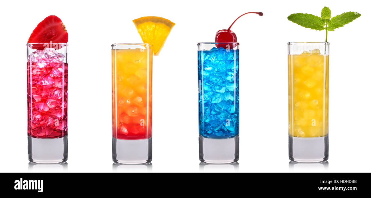 alcohol cocktail set Stock Photo - Alamy