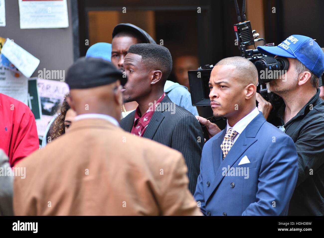 TI on the set of VH1 show The Breaks Featuring: TI Pain Where ...