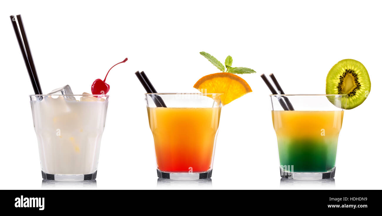 alcohol cocktail set Stock Photo - Alamy