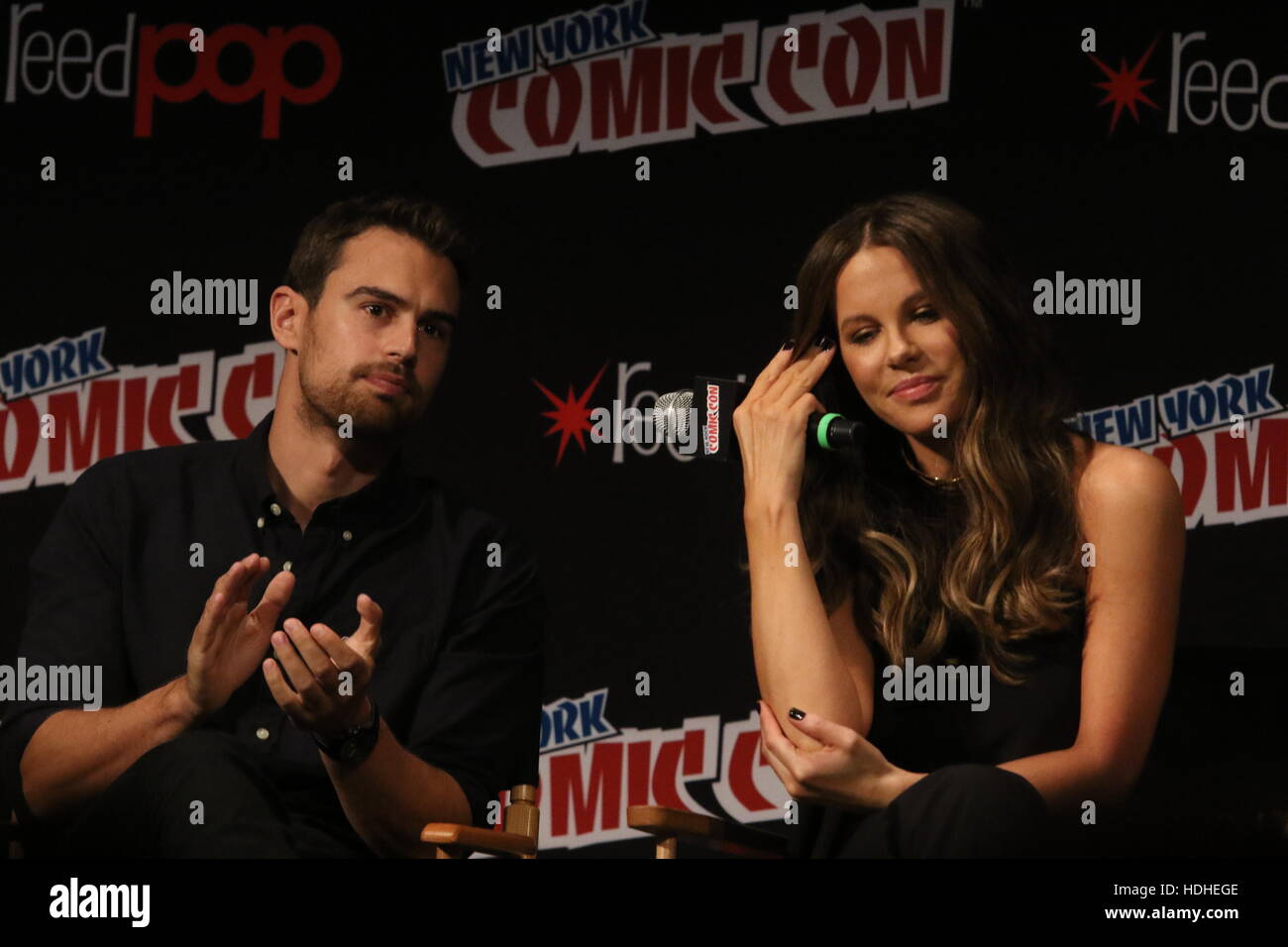 New York Comic Con 2016 Featuring: Kate Beckinsale, Theo James Where ...