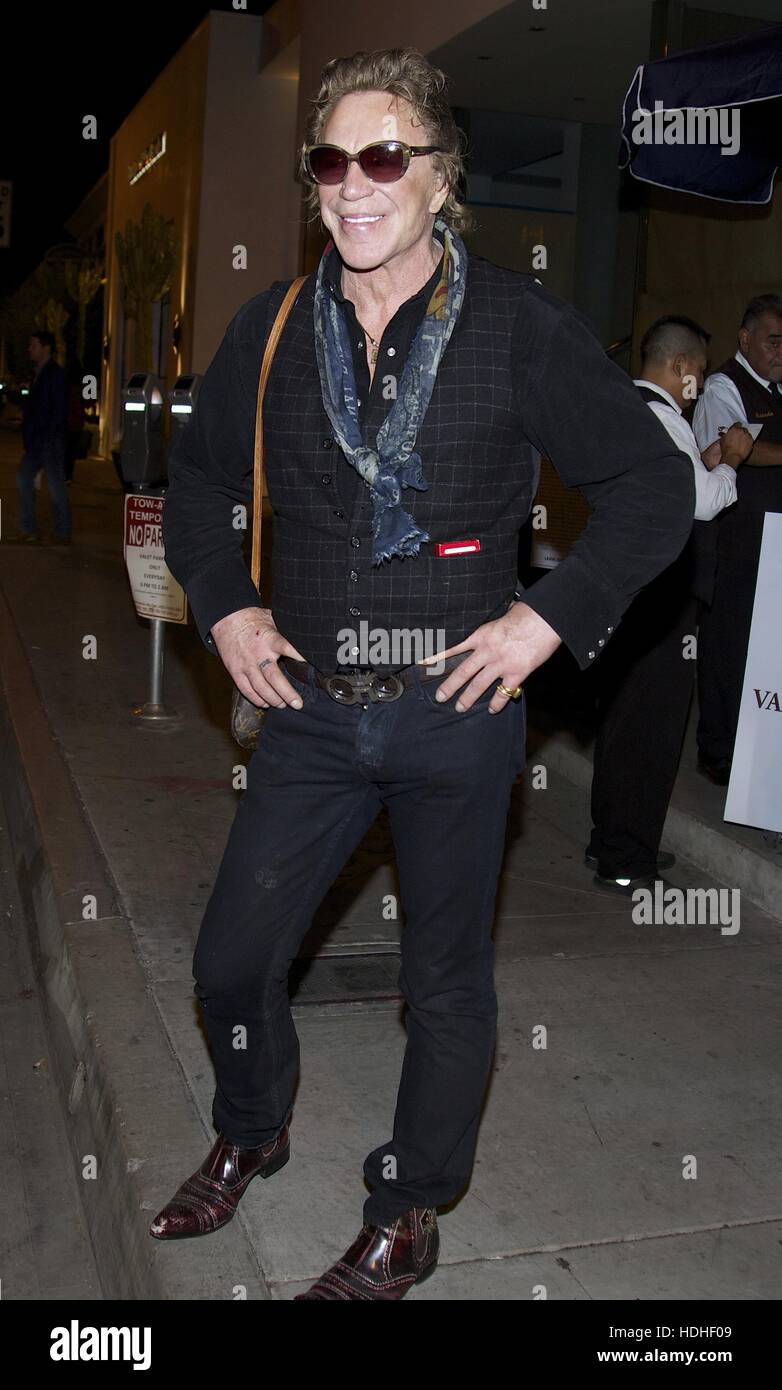 Mickey Rourke poses for a selfie outside Catch LA in West Hollywood ...