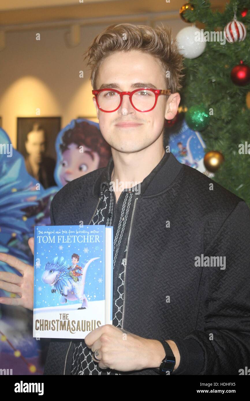 Tom Fletcher signs his new children's book 'The Christmasaurus' at a ...