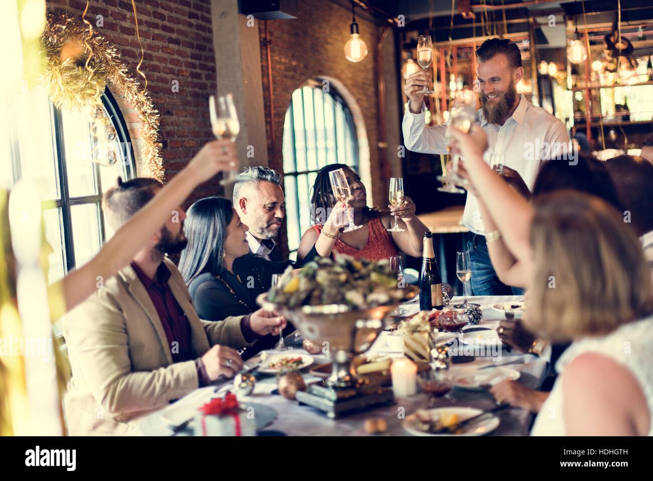 People Party Celebration Drinks Cheers Happiness Concept Stock Photo ...