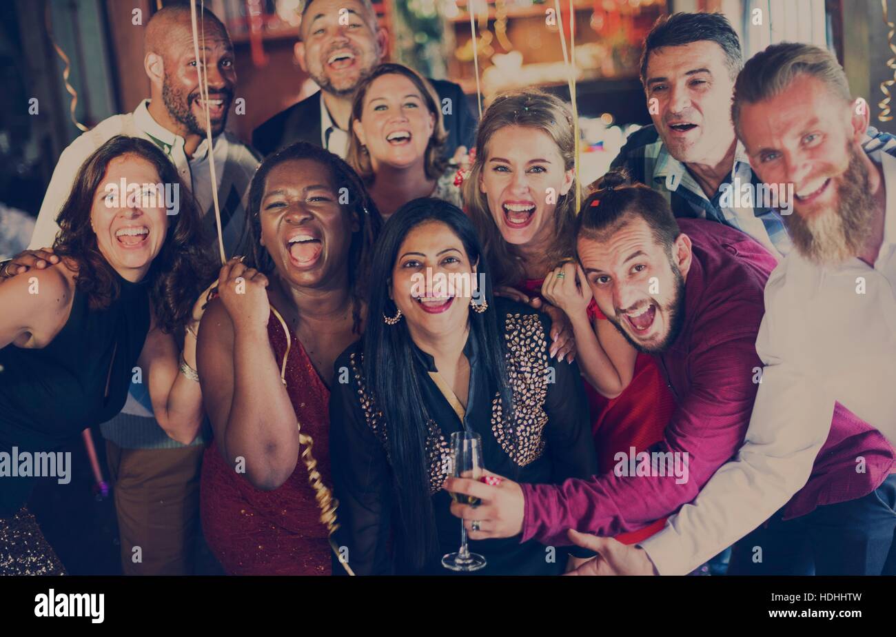 People Party Celebration Drinks Cheers Happiness Concept Stock Photo ...