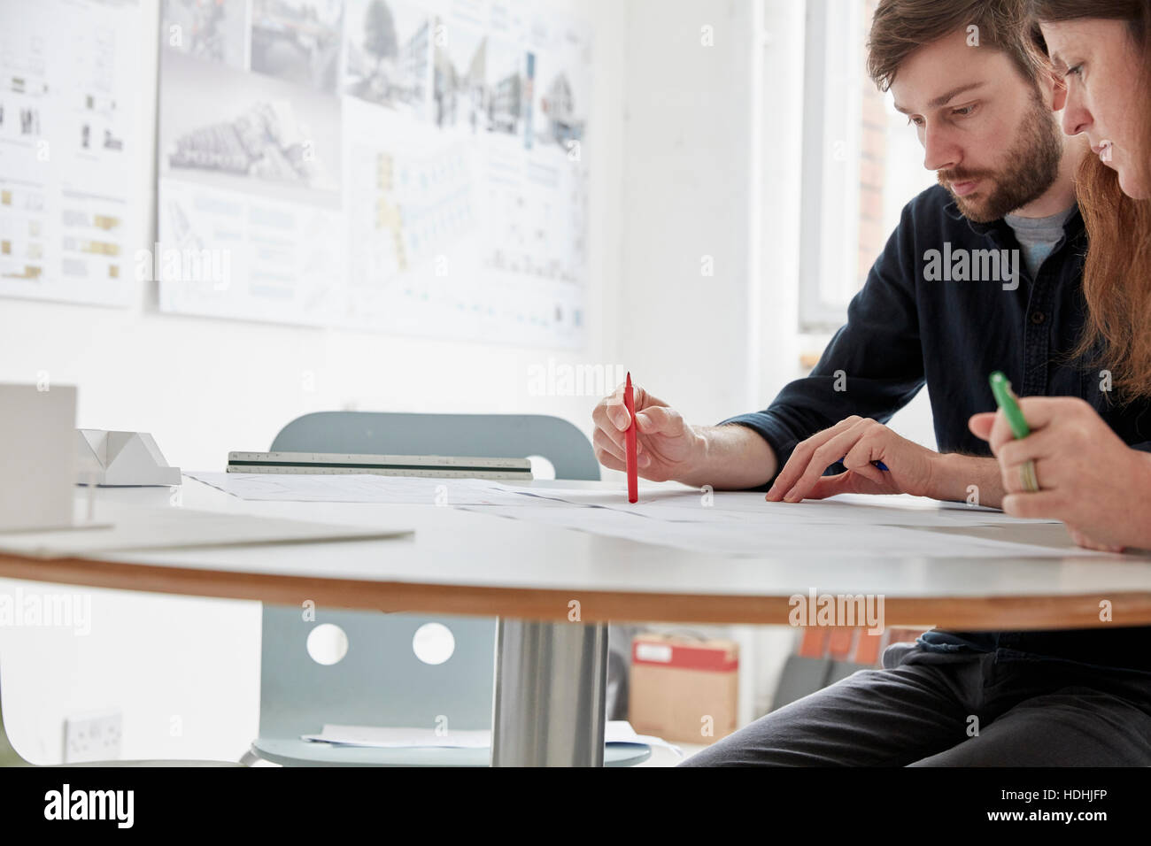 Architectural drawings office hi-res stock photography and images - Alamy