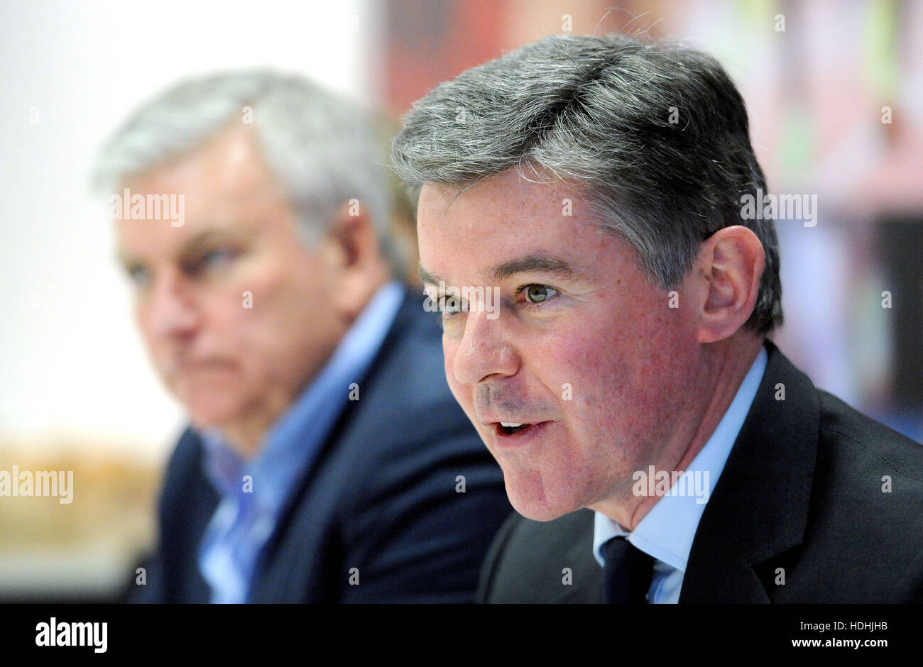 Sir Hugh Robertson, right, the BOA Chairman and Bill Sweeney the BOA ...