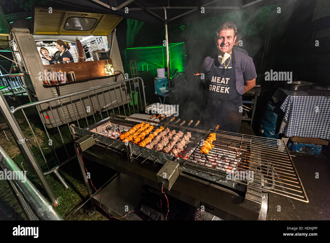 Greek food stall hi-res stock photography and images - Alamy