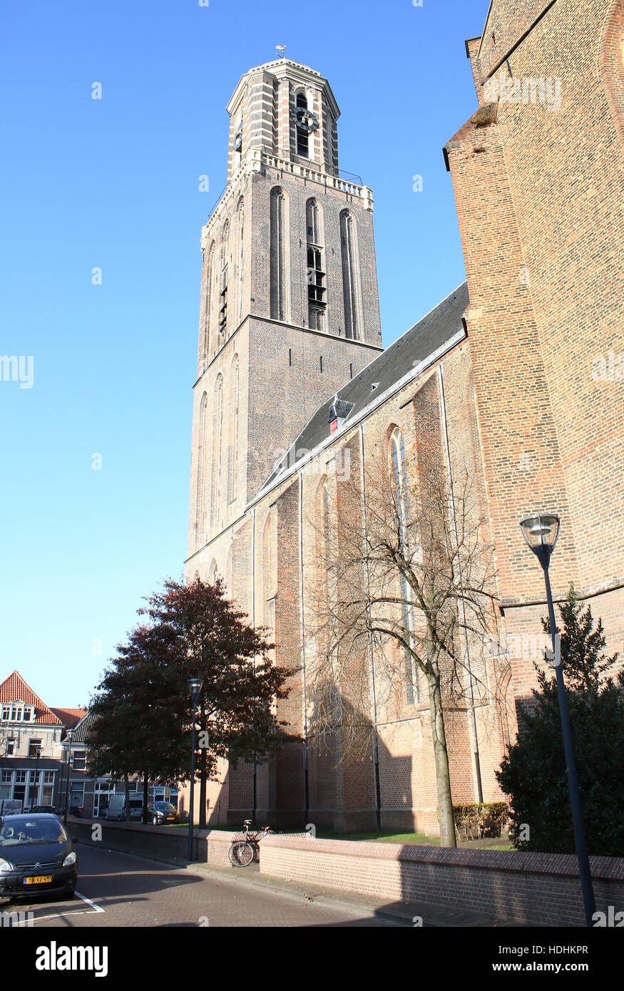 Iconic 75m high late gothic Peperbus (Pepper box) church tower in ...