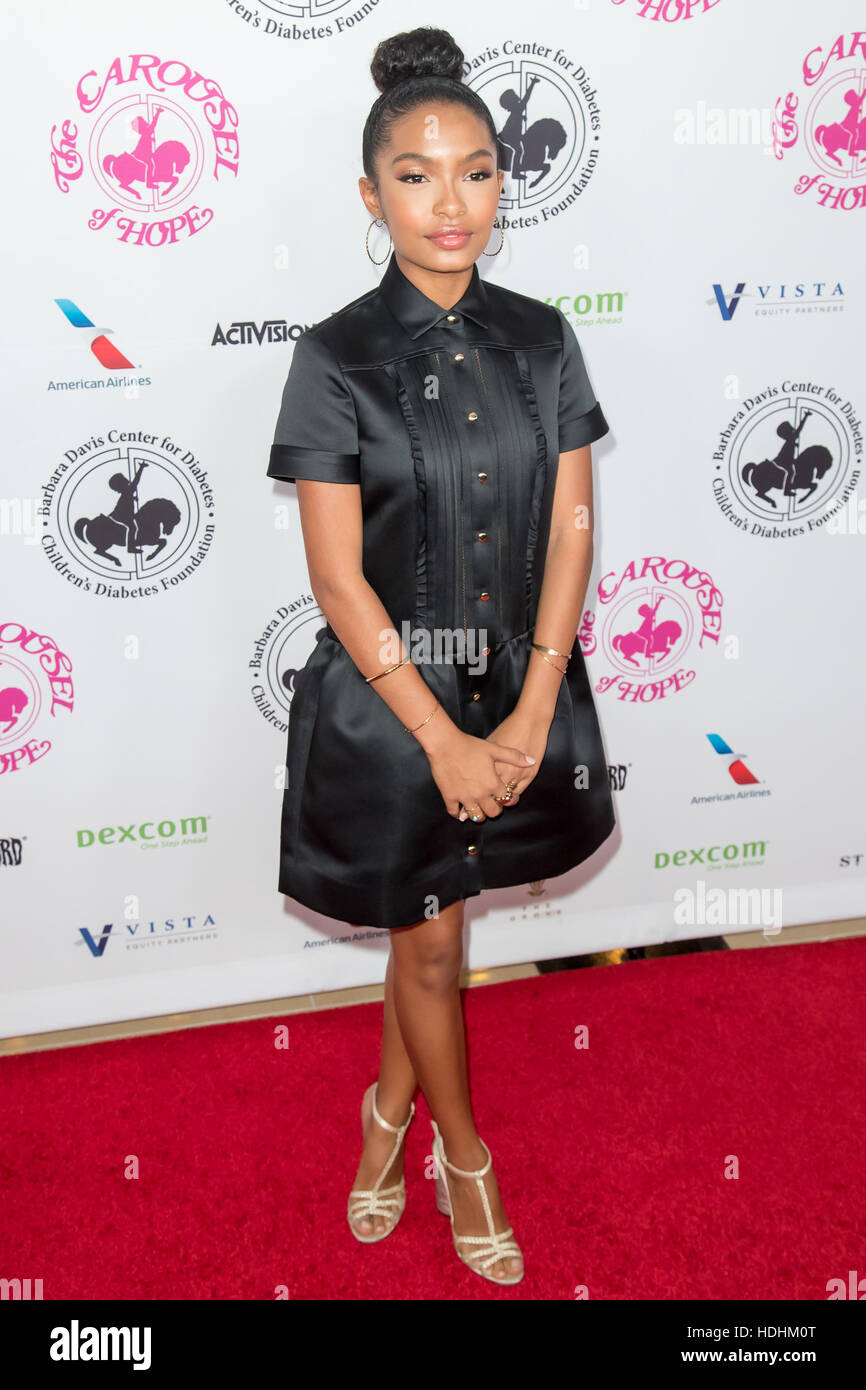 Yara Shahidi attending the 2016 Carousel of Hope Ball, held at the ...