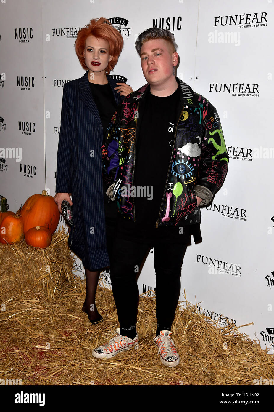 Chloe Jasmine and Harry Fisher attending the VIP and press night of ...