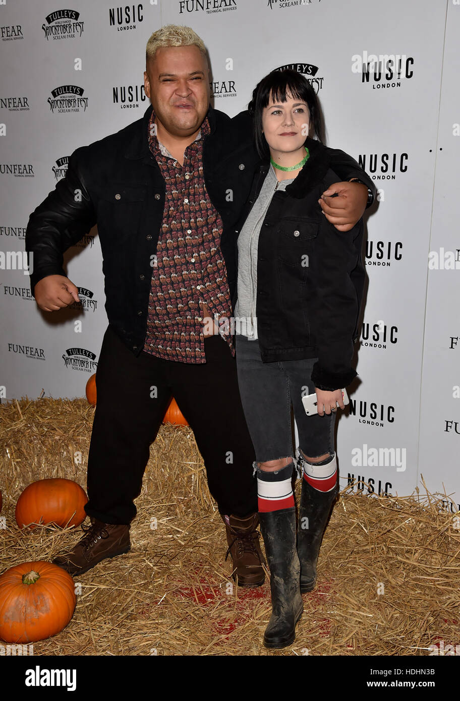 Heavy D and Bryony Ann Harris attending the VIP and press night of ...