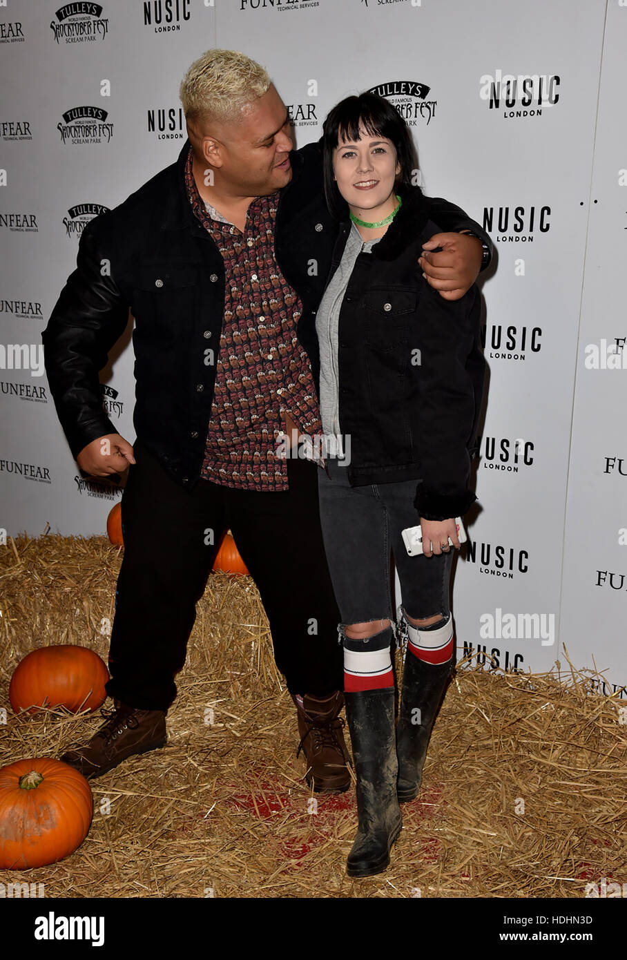 Heavy D and Bryony Ann Harris attending the VIP and press night of ...