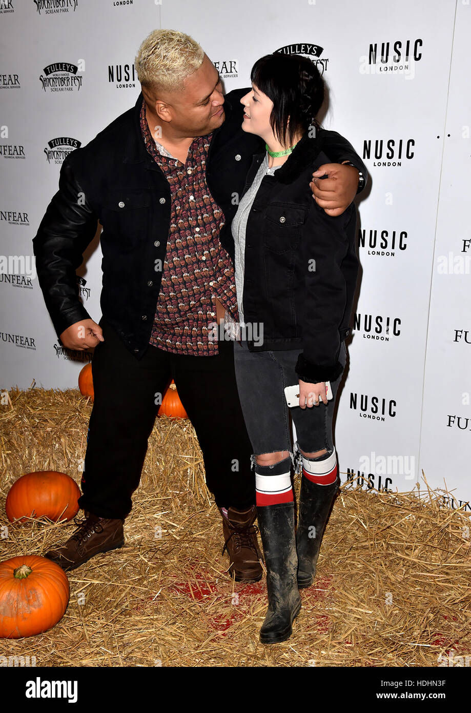Heavy D and Bryony Ann Harris attending the VIP and press night of ...