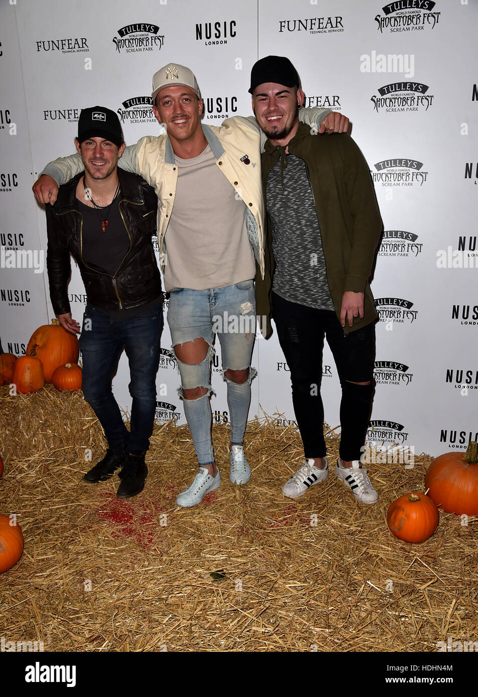Luke White and guests attending the VIP and press night of Shocktober ...