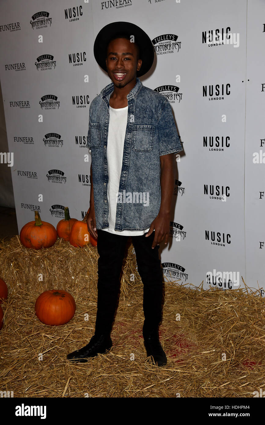 Nate Simpson attending the VIP and press night of Shocktober Fest, at ...