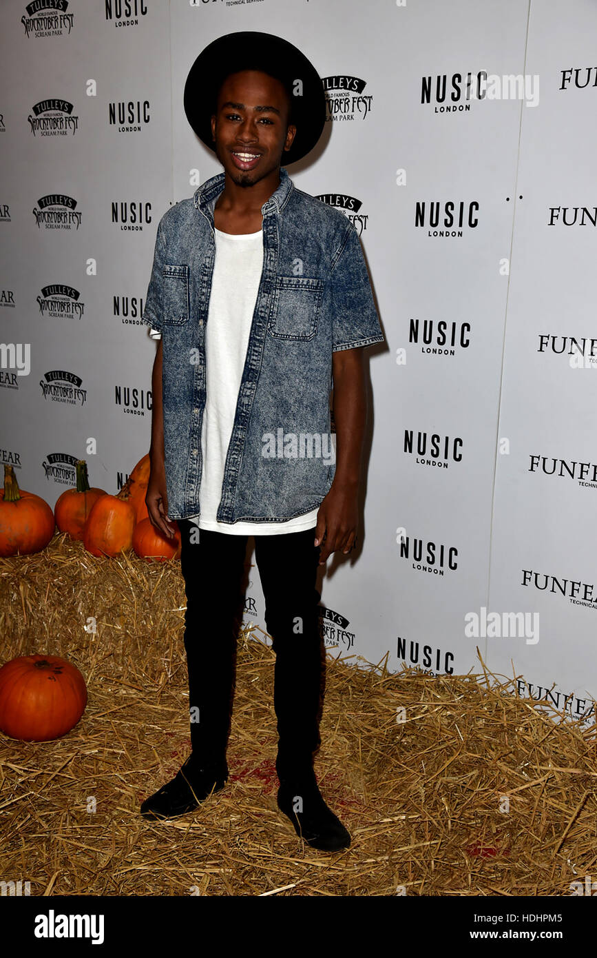 Nate Simpson attending the VIP and press night of Shocktober Fest, at ...