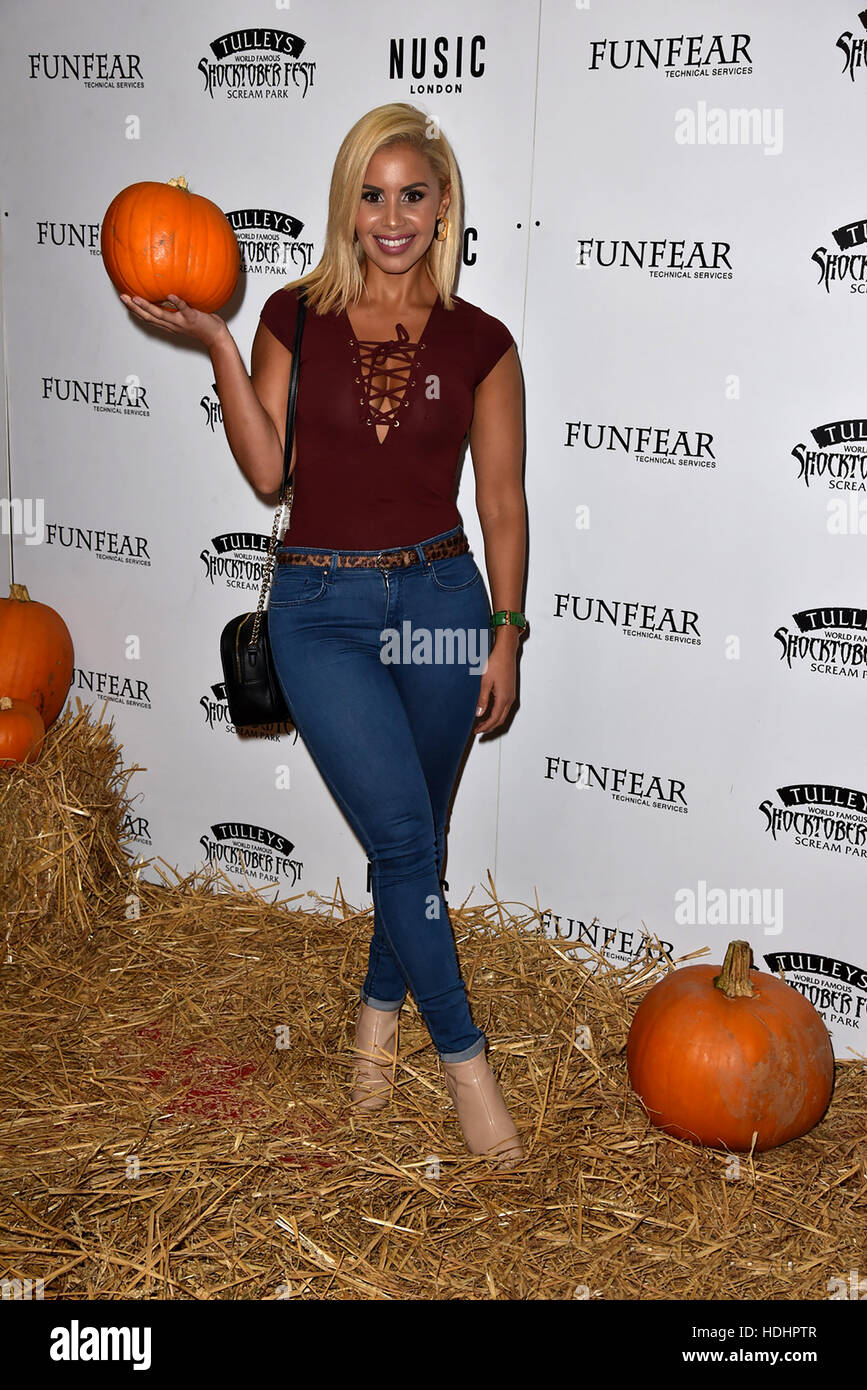 Shanie Ryan attending the VIP and press night of Shocktober Fest, at ...
