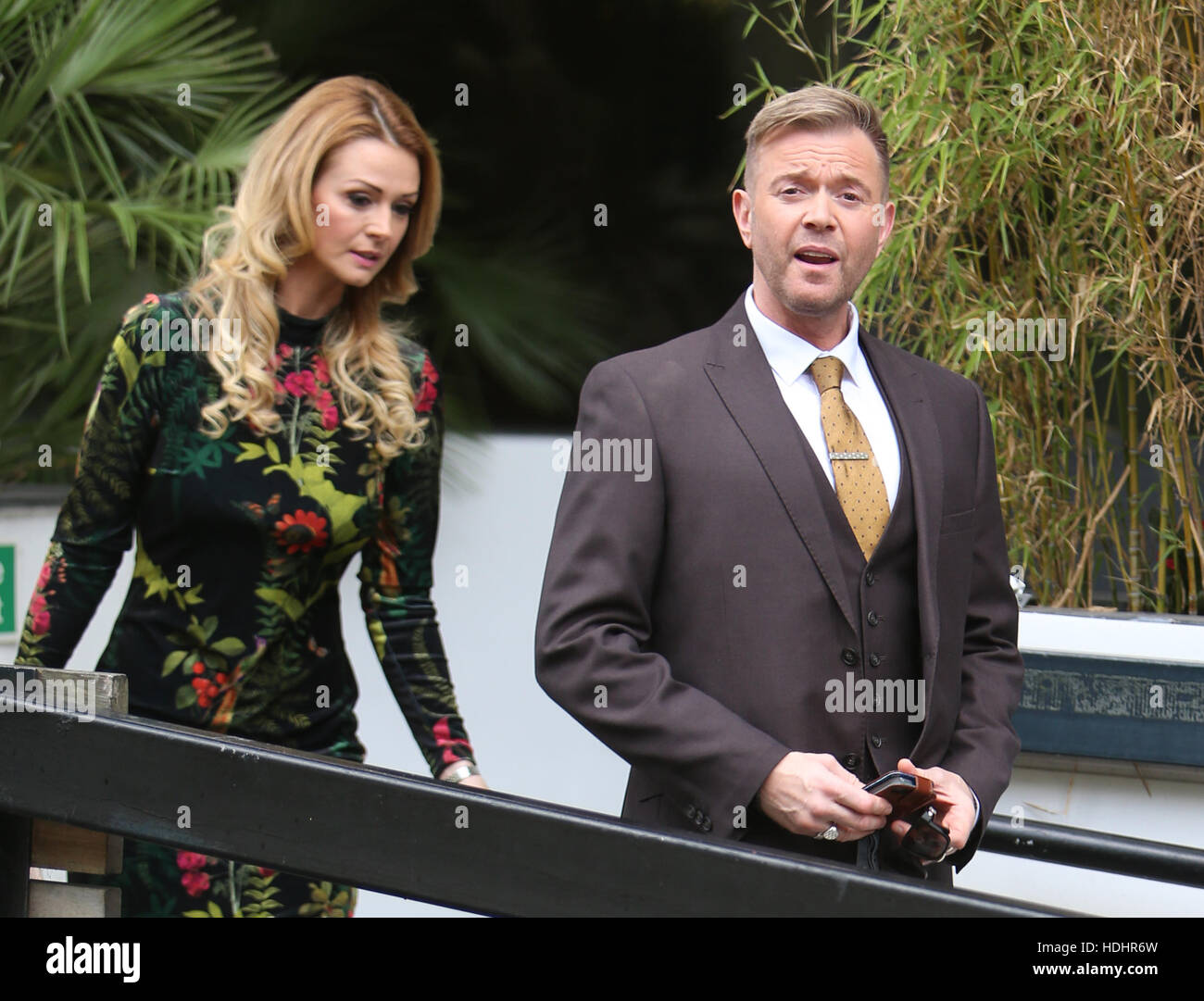 Darren Day and his wife Stephanie Dooley outside ITV Studios Featuring ...