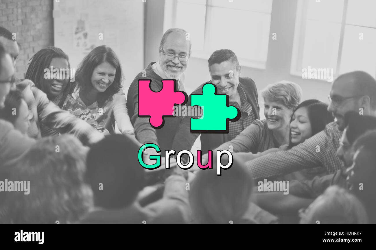 Achievement Connection Cooperation Graphic Concept Stock Photo - Alamy