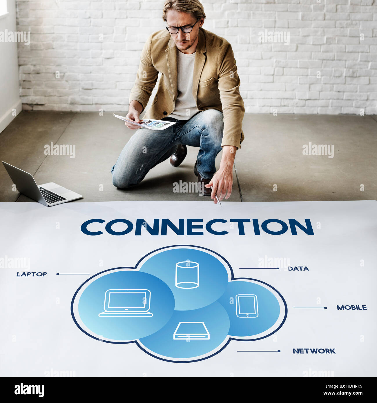 Connection Cloud Network Communication Concept Stock Photo - Alamy