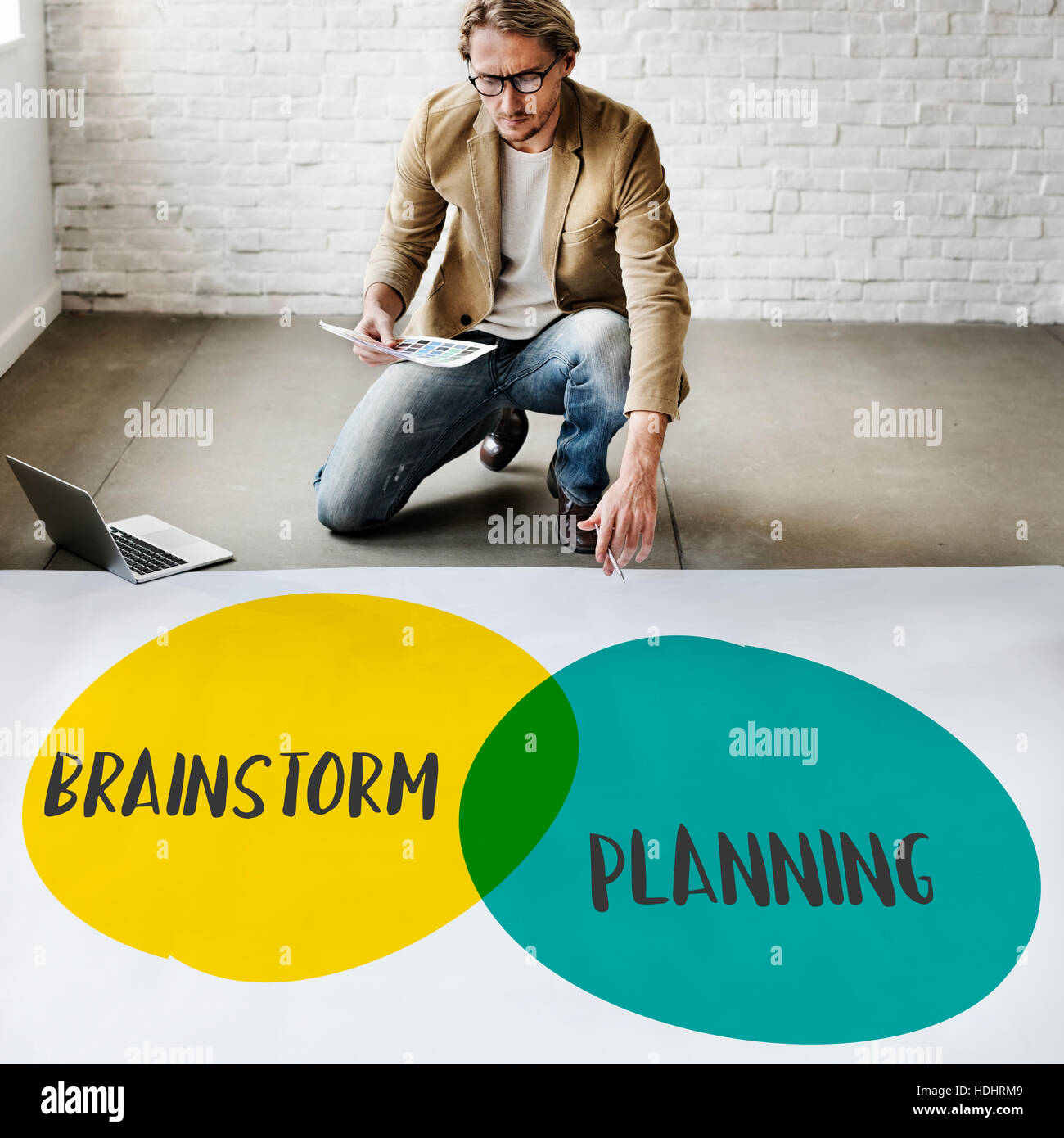 Brainstorm Planning Ideas Leadership Motivation Concept Stock Photo - Alamy