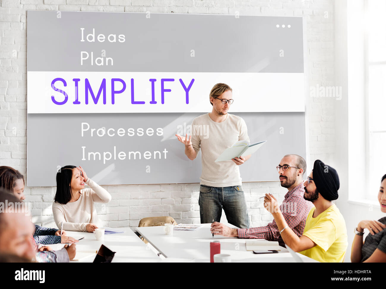 Simplify Positivity Attitude Motivation Concept Stock Photo - Alamy