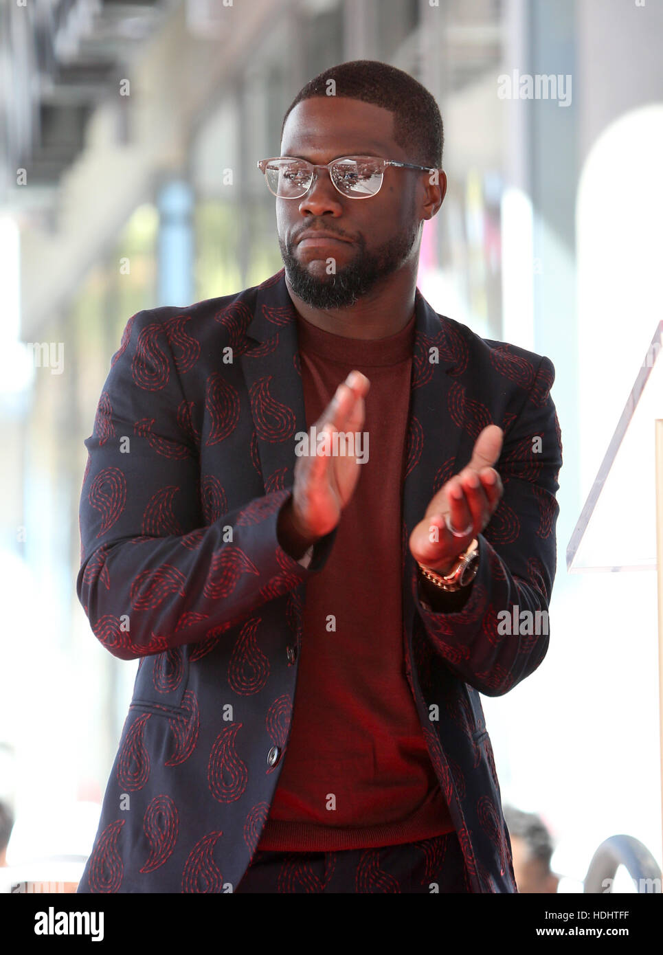 Comedian Kevin Hart is honored with a star on the Hollywood Walk of ...