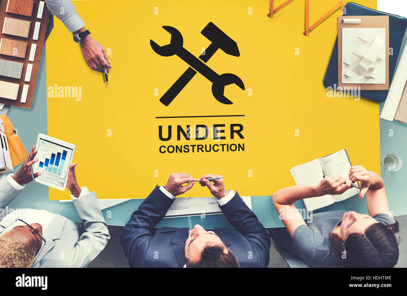 Under Construction Technical Problems Progress Concept Stock Photo - Alamy