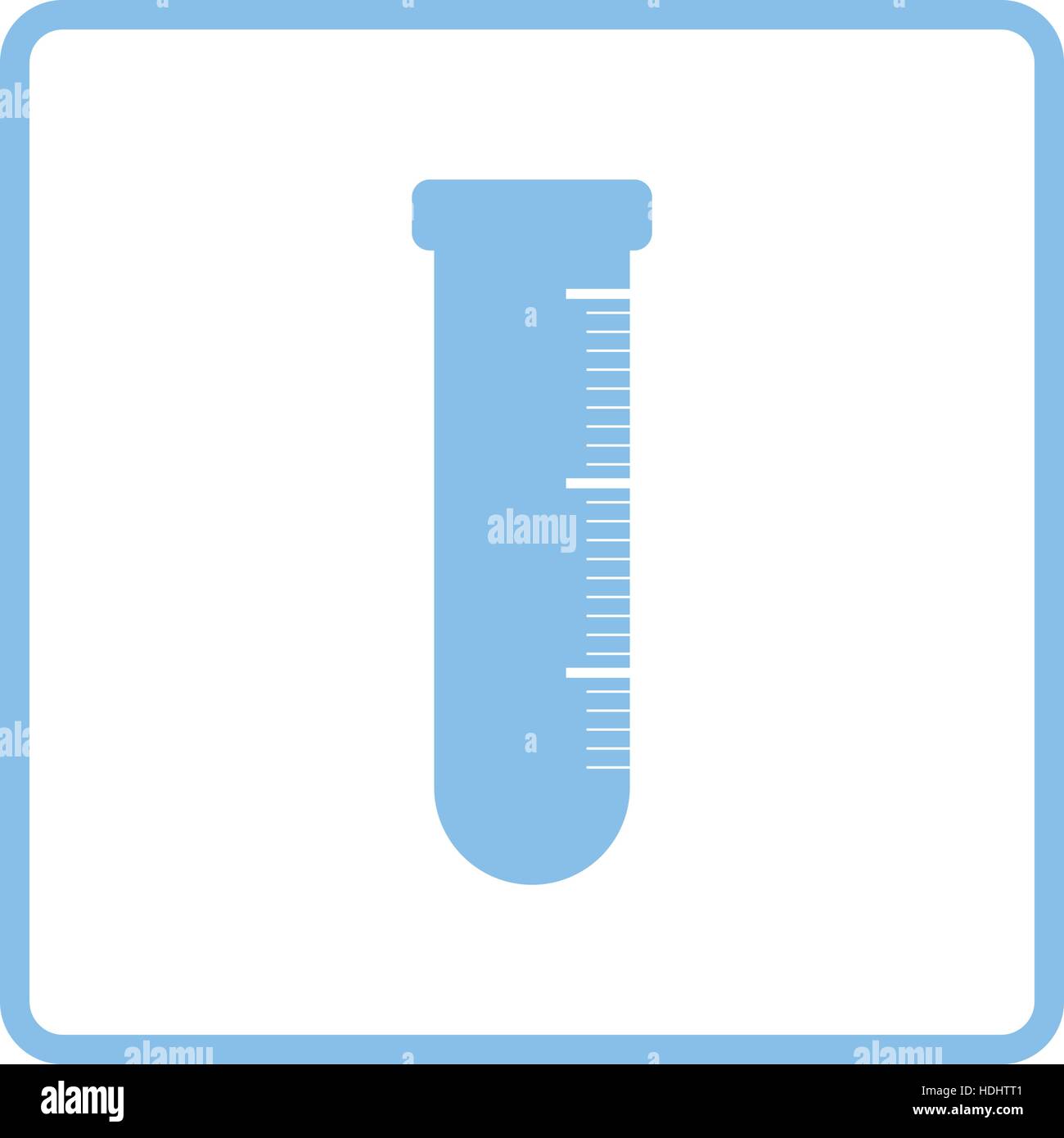 Icon of chemistry beaker. White background with shadow design. Vector ...