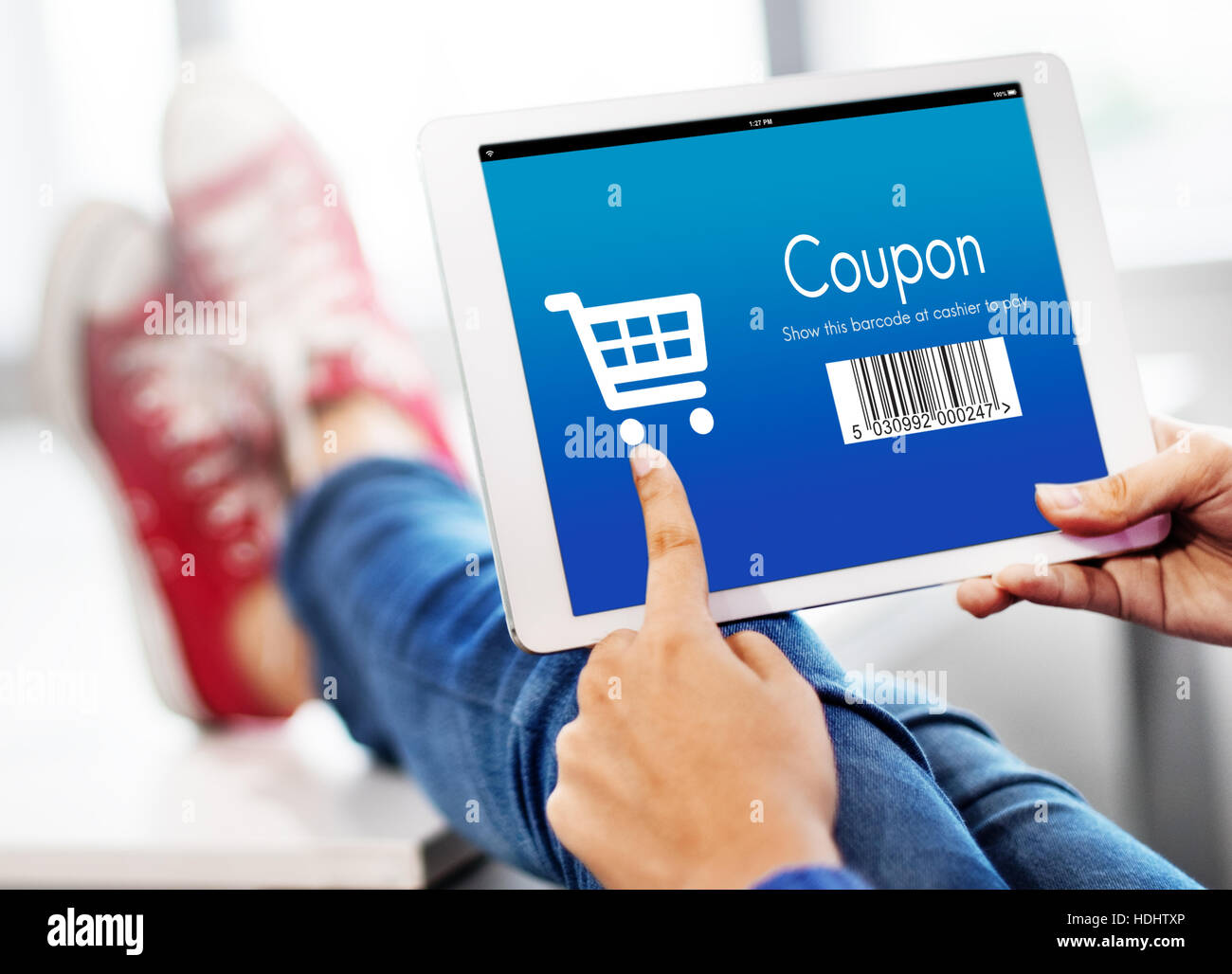Coupon Purchase Order Discount Concept Stock Photo - Alamy