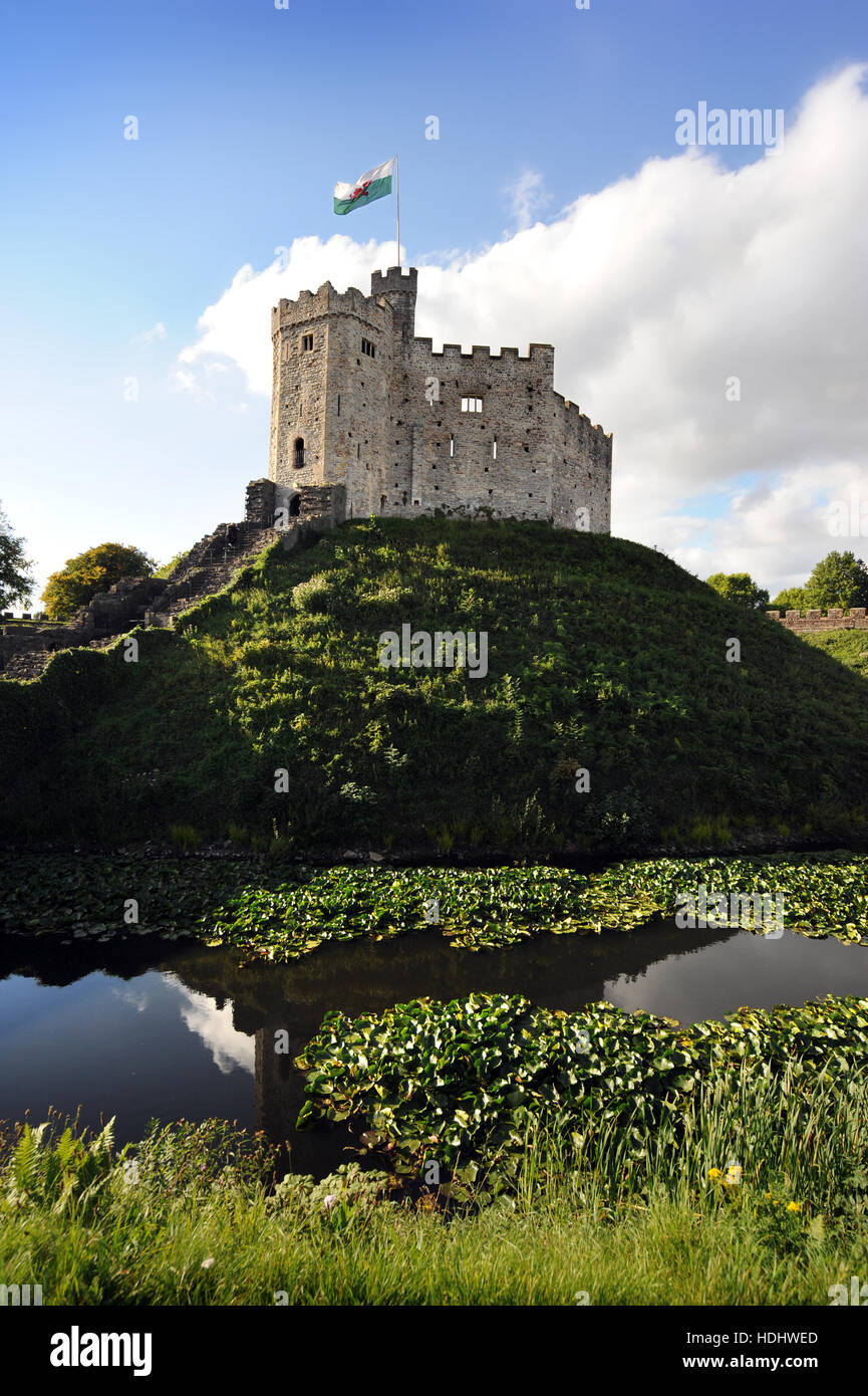 Motte and bailey castle cardiff hi-res stock photography and images - Alamy